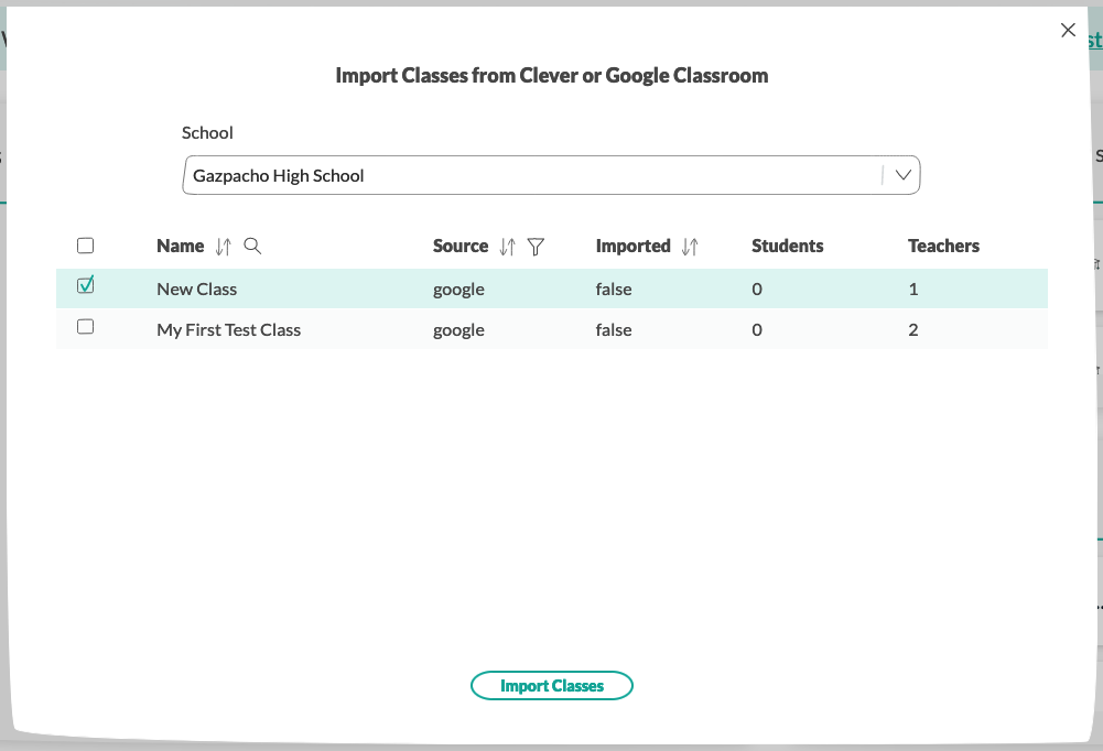 How do I add classes to my school?